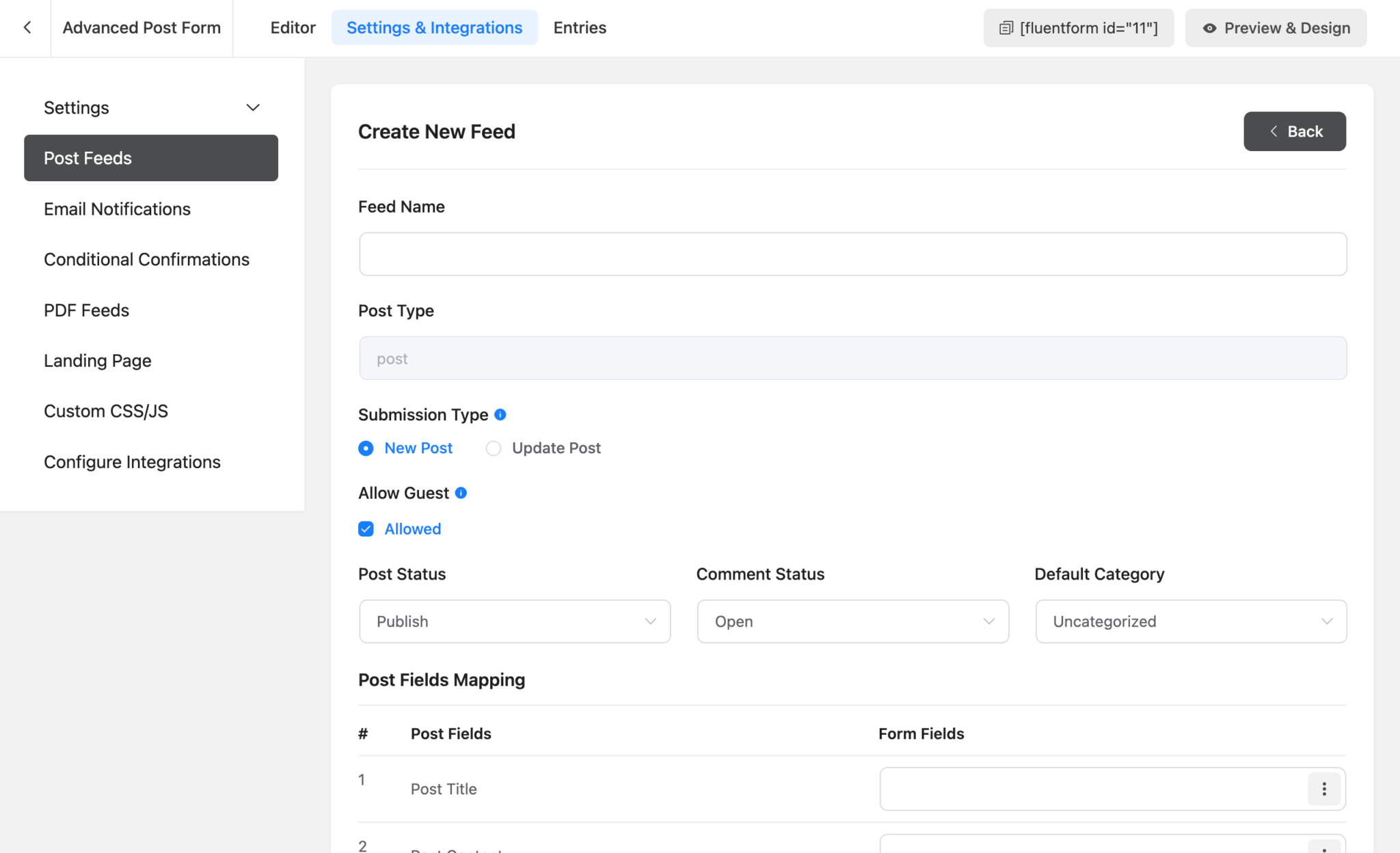 Advanced Post Creation with Fluent Forms - Fluent Forms