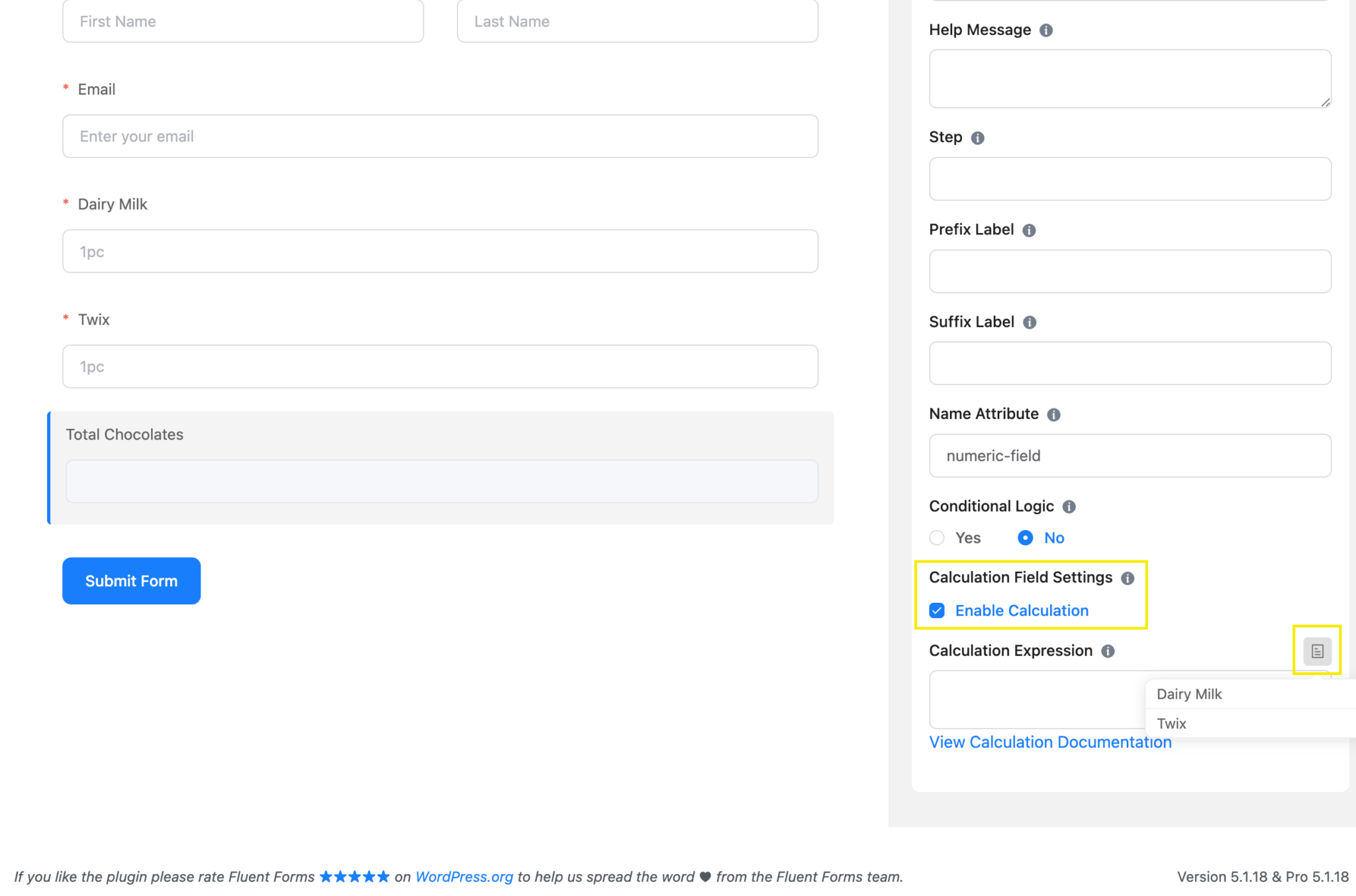 How to Use Numeric Fields to Create Calculator Forms in WordPress ... How to Use Numeric Fields to Create Calculator Forms in WordPress ...