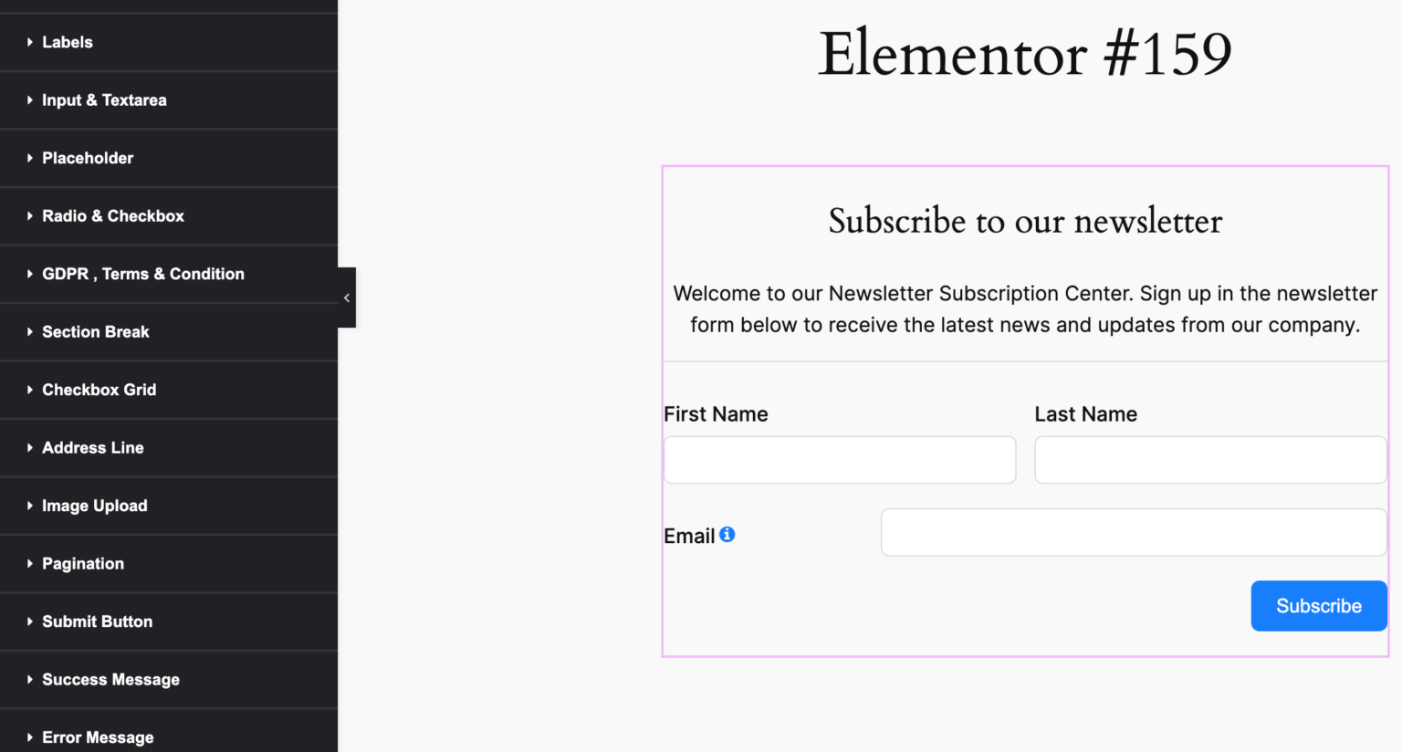 How to Create WordPress Forms in Elementor Widget - Fluent Forms