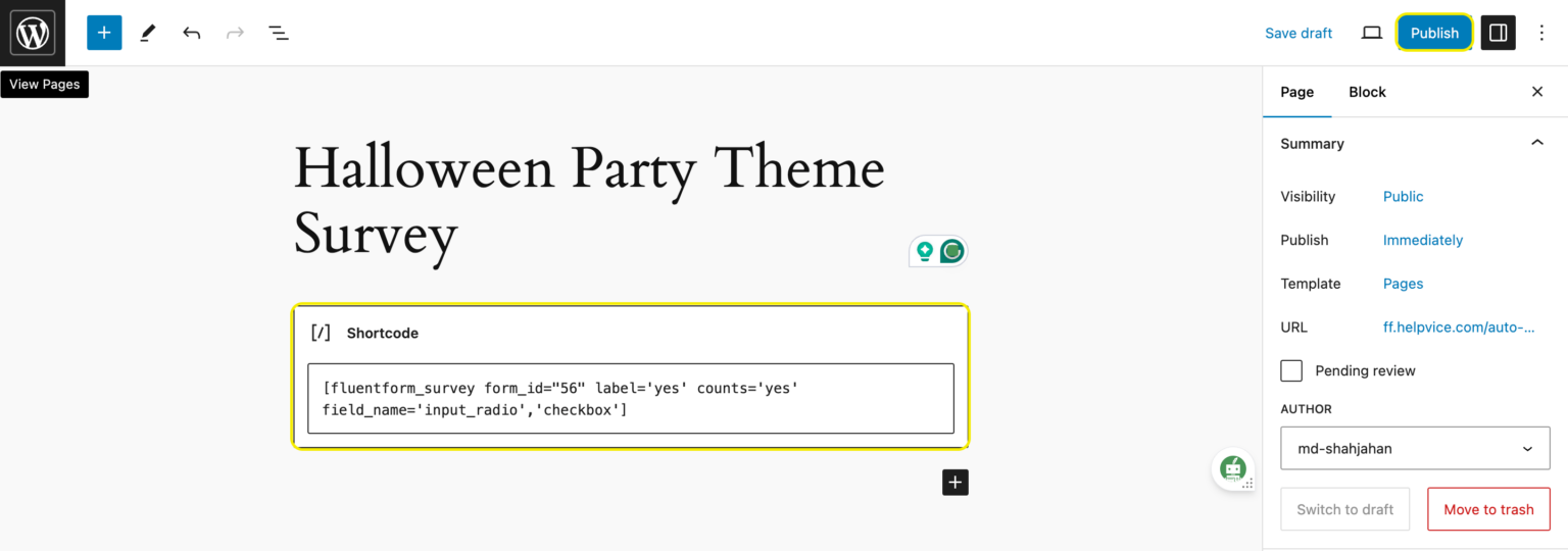 How to Show Real-time Poll/Survey Results - Fluent Forms