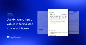 How to Use Dynamic Input Values in Forms Step in WordPress Forms ...