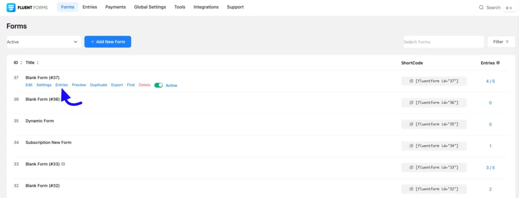 Edit User Submitted Entries With Fluent Forms Fluent Forms 
