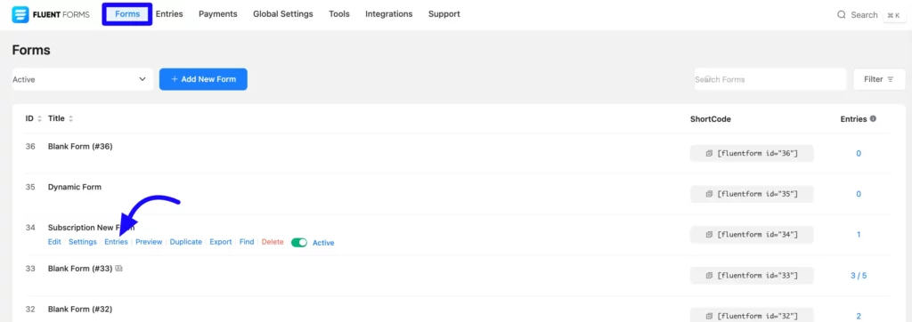Visual Representation Of Form Entries In Fluent Forms Fluent Forms