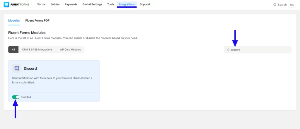 How to Integrate Discord with Fluent Forms - Fluent Forms