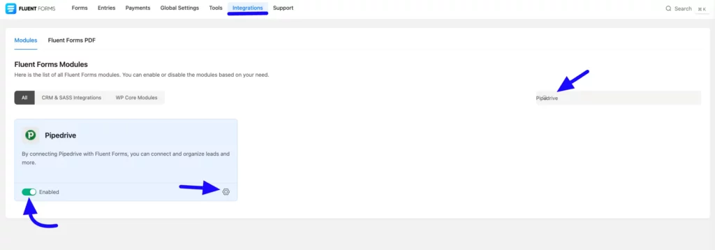 Pipedrive Integration with Fluent Forms - Fluent Forms