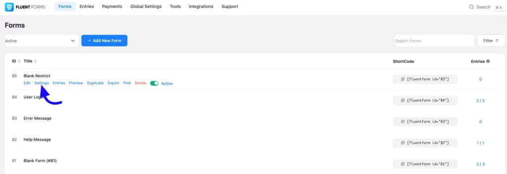 Restrict Blank Form Submission with Fluent Forms - Fluent Forms