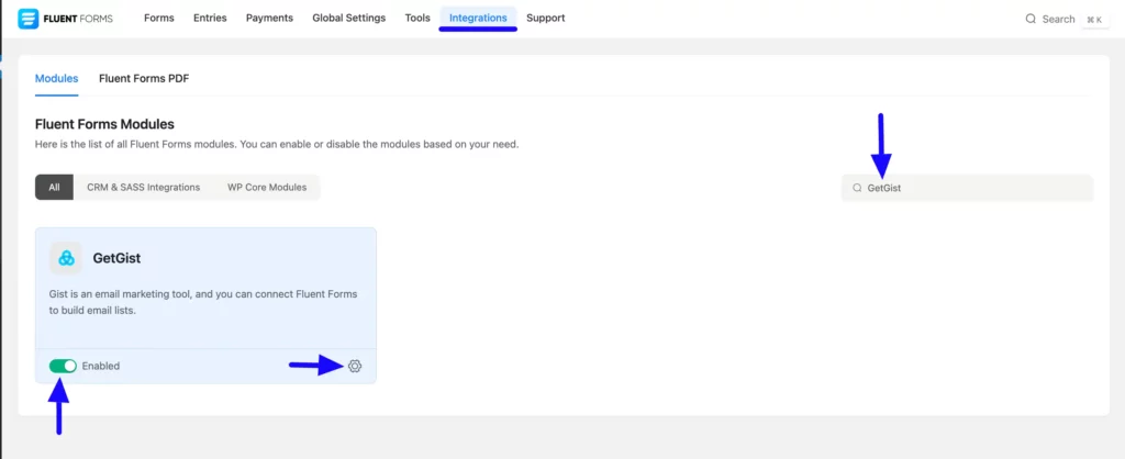 How To Integrate Gist With Fluent Forms Fluent Forms
