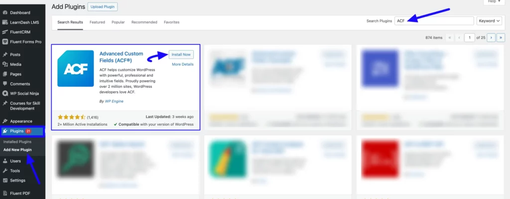 Use ACF to Add a Custom Field in the Post Form - Fluent Forms