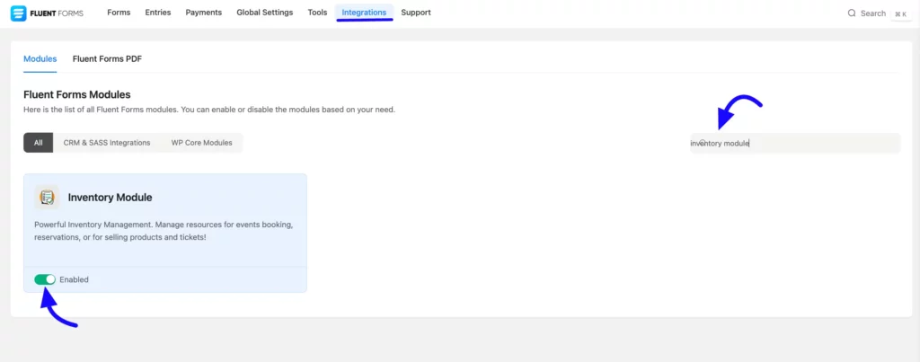 Global Inventory Manager in Fluent Forms - Fluent Forms