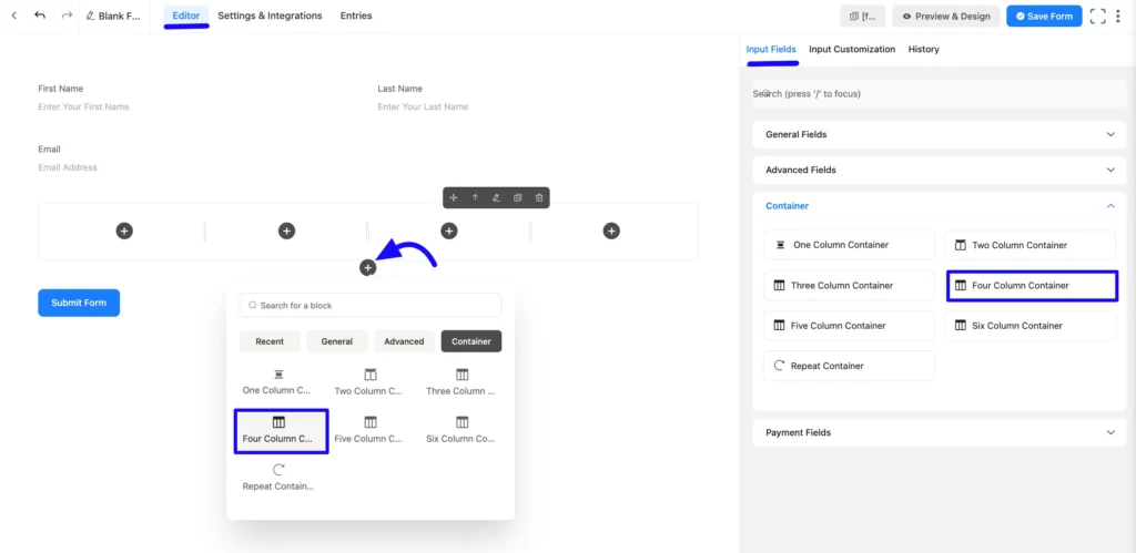 Resizeable Container In Fluent Forms Fluent Forms